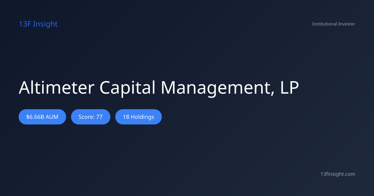 What does Altimeter Capital Management, LP hold? Q4 2025 13F Holdings ...