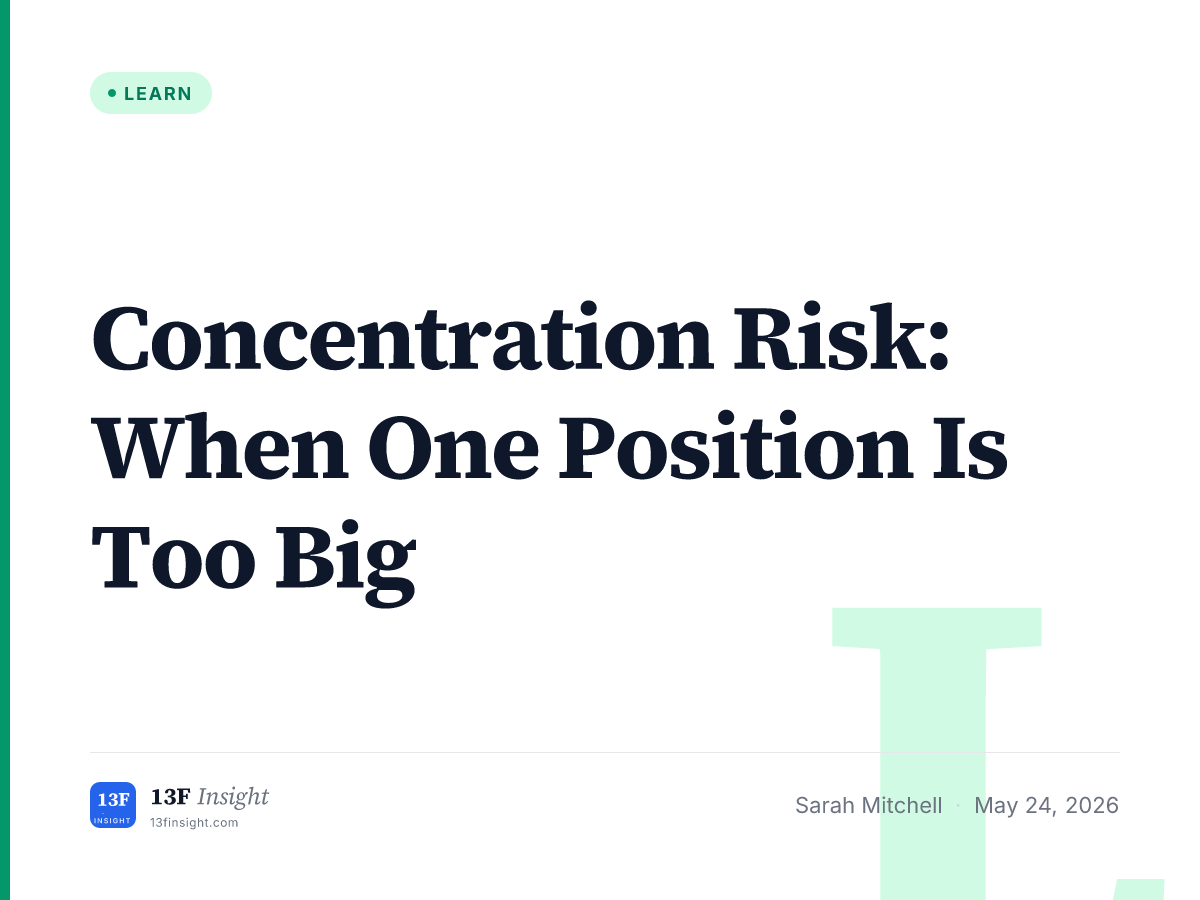 Concentration Risk and Position Sizing Explained | 13F Insight