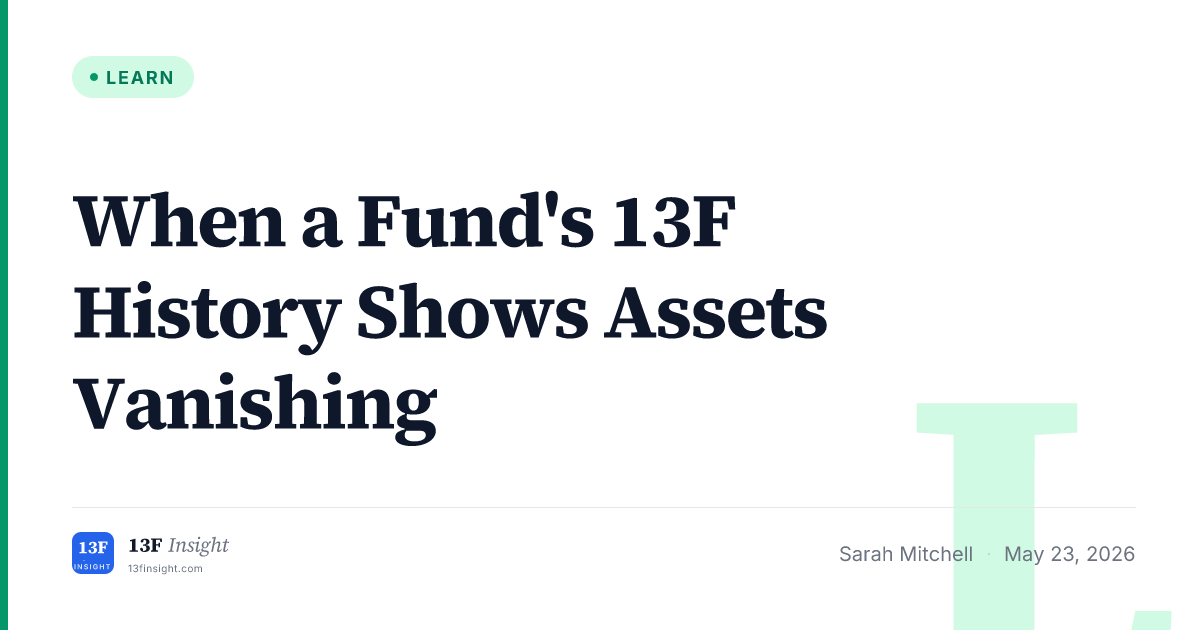 Spotting Incomplete 13F Filings in a Fund's History | 13F Insight