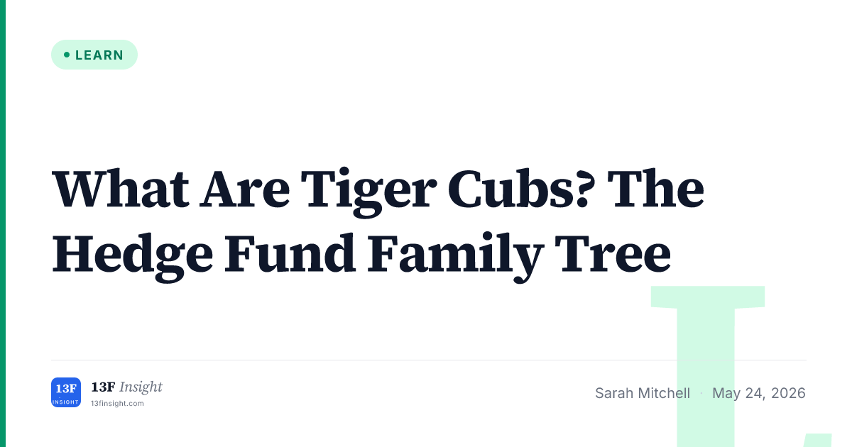 What Are Tiger Cubs? | 13F Insight