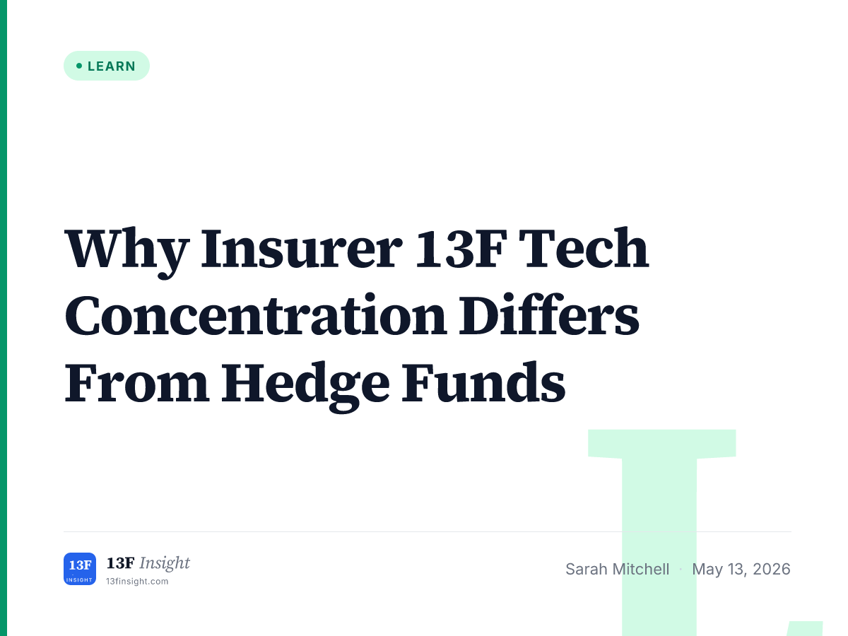 Insurer 13F Tech Concentration Explained | 13F Insight