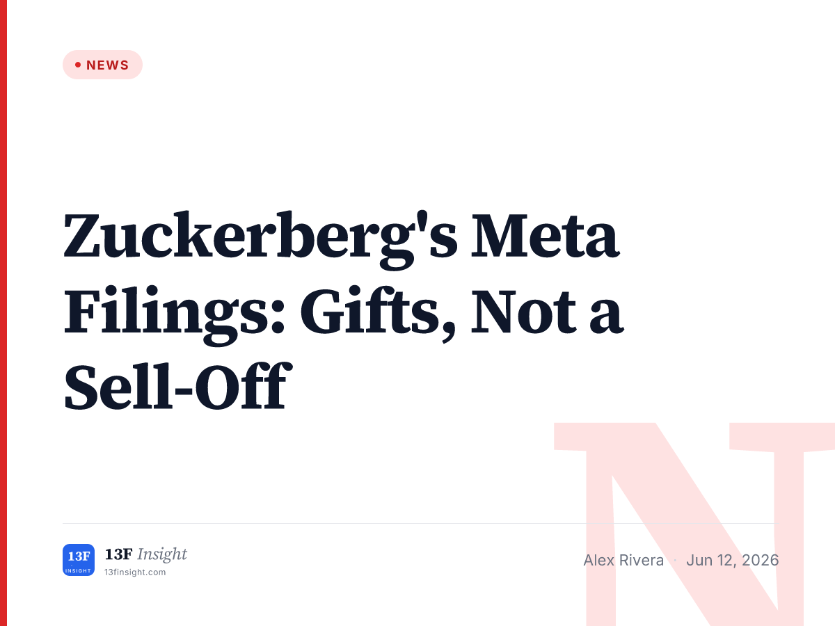Mark Zuckerberg Meta Form 4 2026: Control Intact | 13F Insight