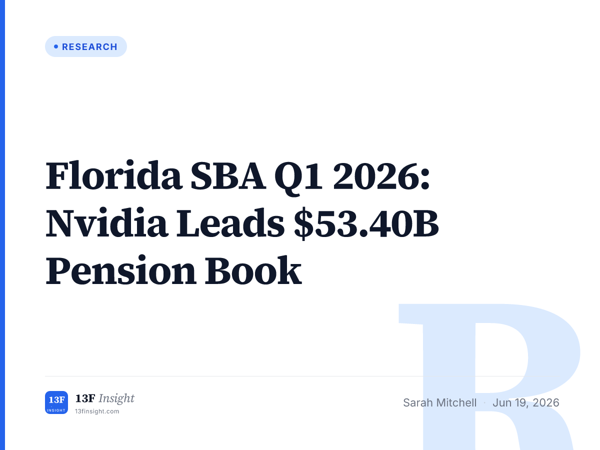 Florida SBA Q1 2026 13F: $53.40B Book | 13F Insight
