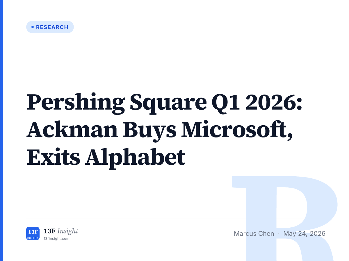 Pershing Square Q1 2026 13F: Ackman | 13F Insight